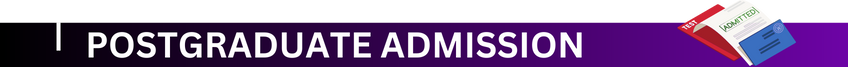 Postgraduate Admission