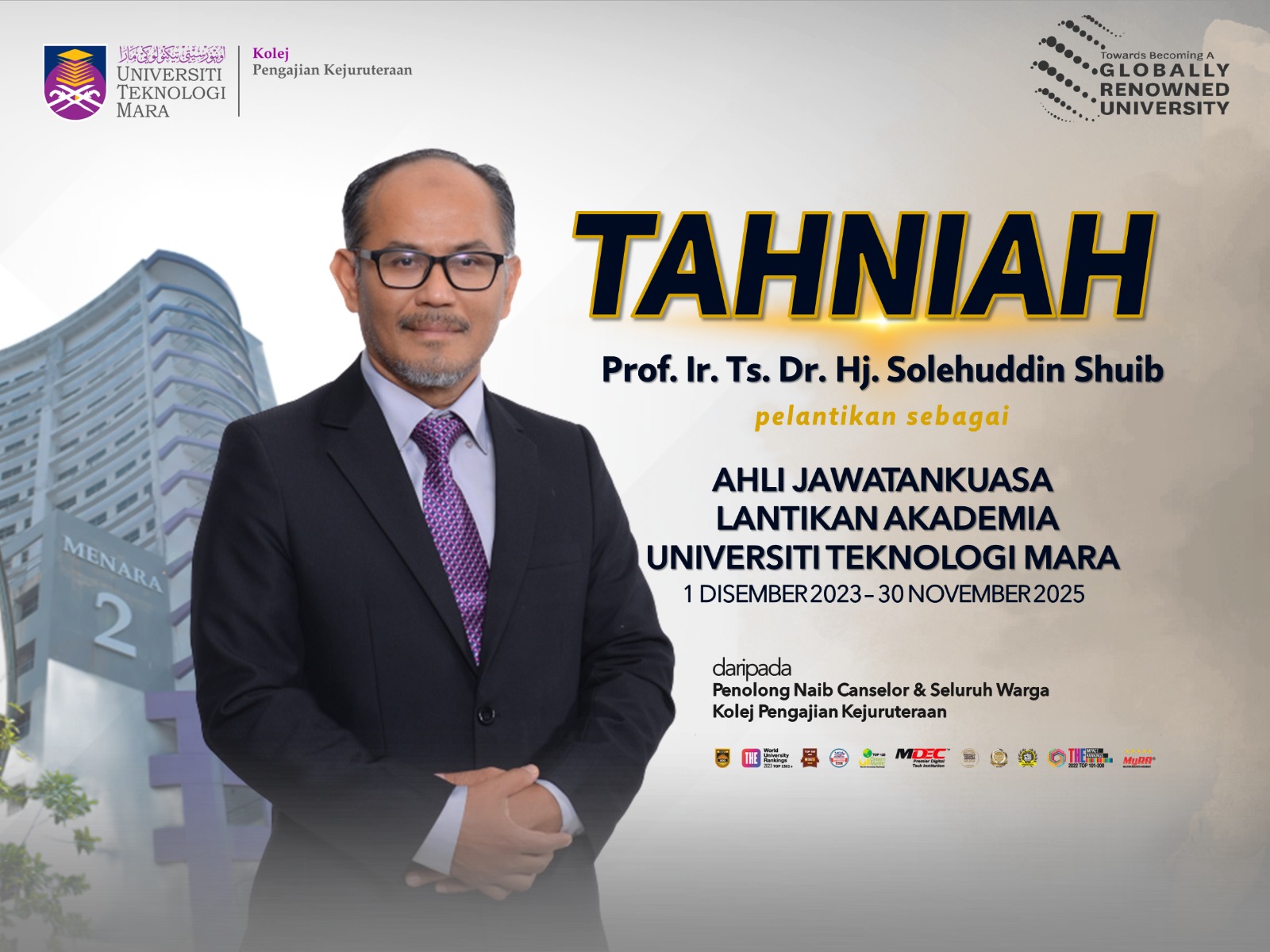 Welcome to Official Website of Faculty of Mechanical Engineering UiTM